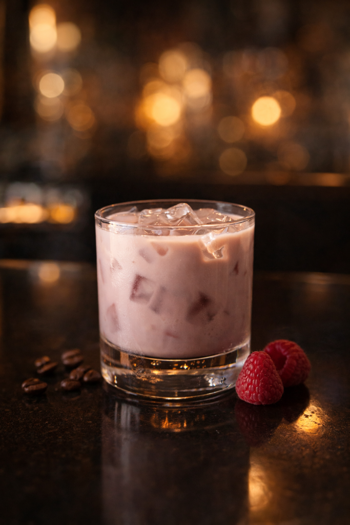 French Dream Cocktail Recipe, A Creamy Raspberry and Coffee Dessert ...